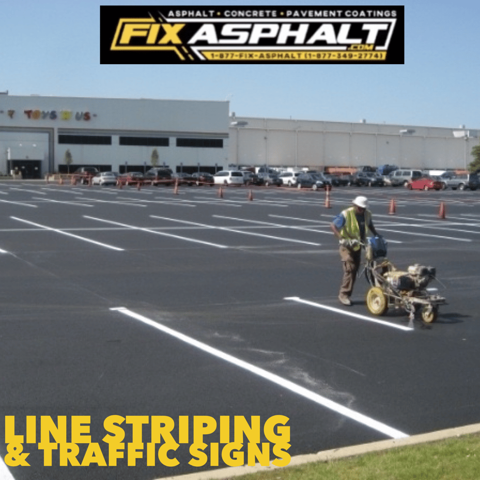 NJ Line Striping Pros: Parking Lots, Traffic Signs | Fix Asphalt