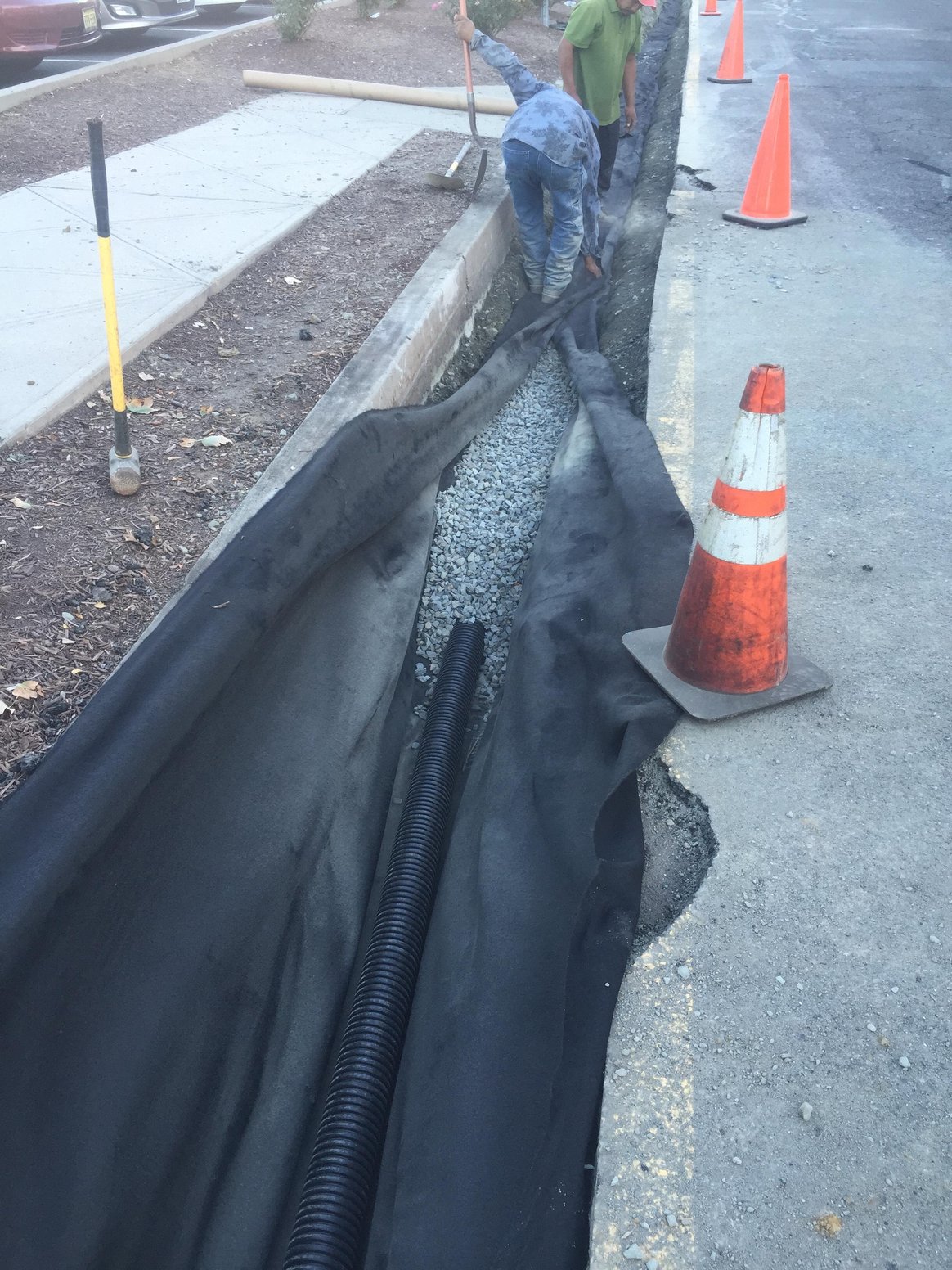 Causes of White Stains in Asphalt Parking Lots